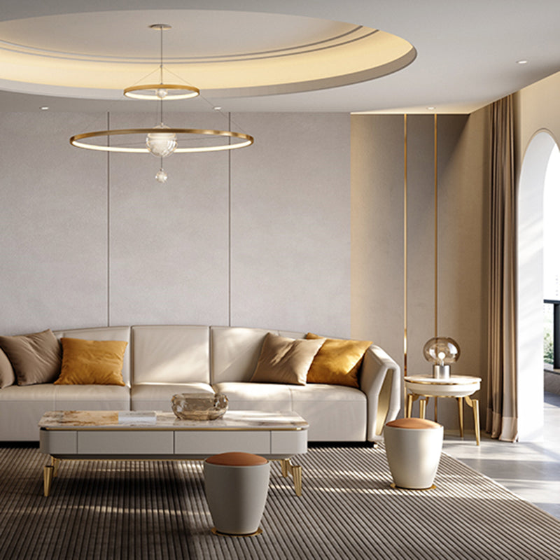 Modern Luxury Clover Round Pandora Slate Stainless Steel Side Table 4 ...