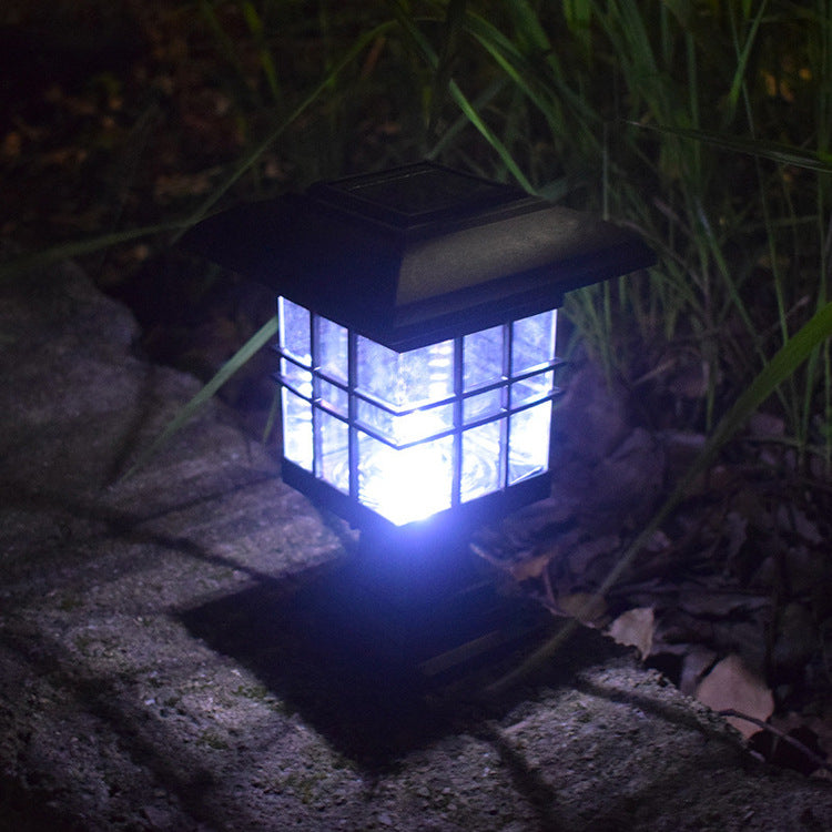 Modern Simplicity Solar Square Pillar LED Outdoor Lawn Landscape For G ...